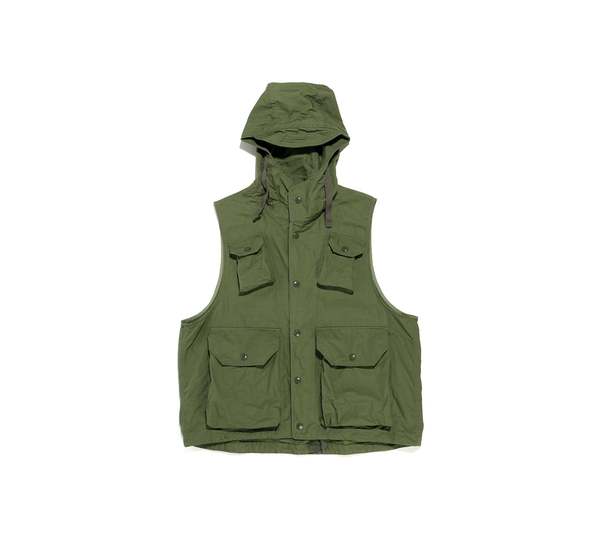 Engineered Garments Cotton Ripstop Field Vest - Olive | Garmentory