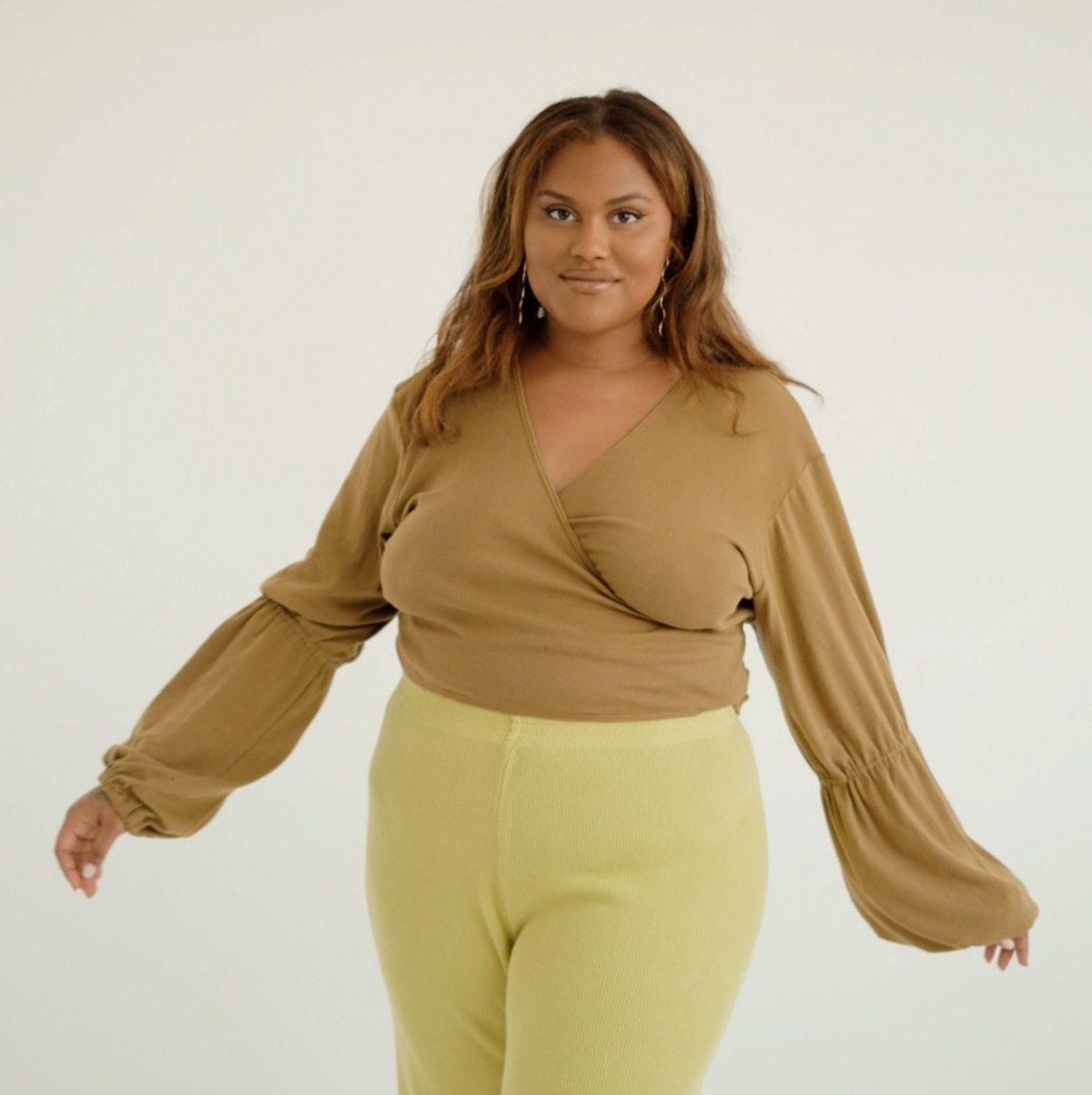 Selva Negra Diana Blouse - Tierra Baby Rib | Garmentory