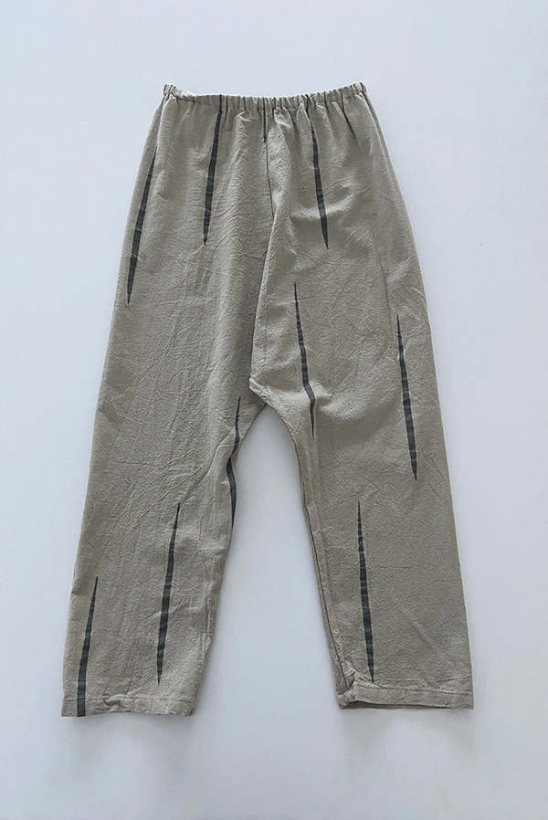 Uzi Nyc Coarse Cotton Pant - Scratch Print | Garmentory