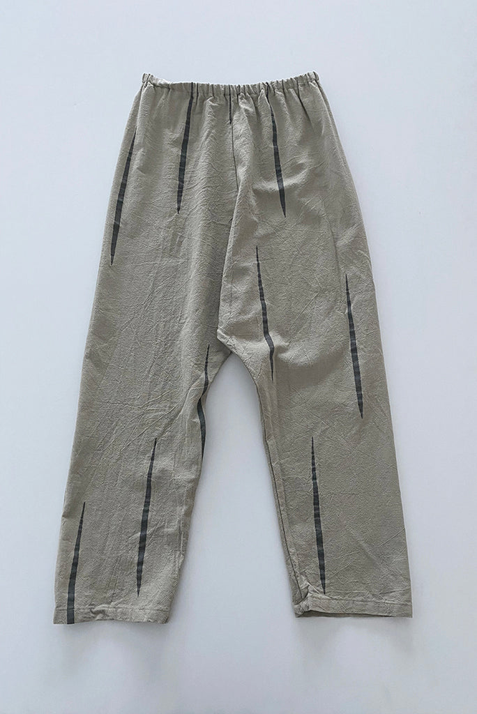 Uzi Nyc Coarse Cotton Pant - Scratch Print | Garmentory