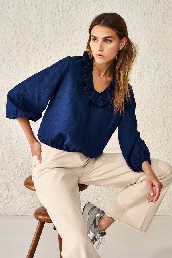 Bellerose Sandie Blouse - Blue Rinse | Garmentory