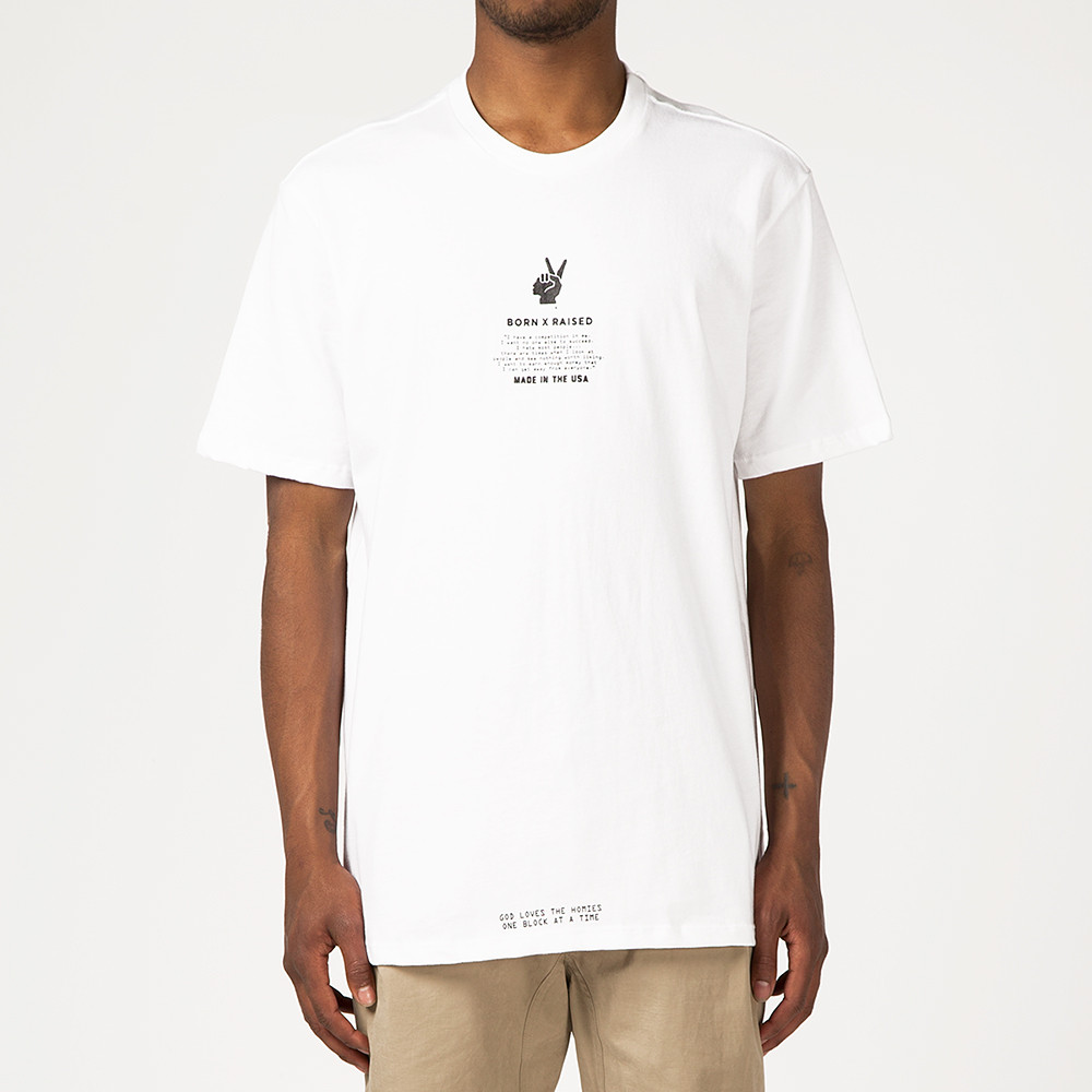 BORN X RAISED HOKA T-SHIRT - WHITE | Garmentory