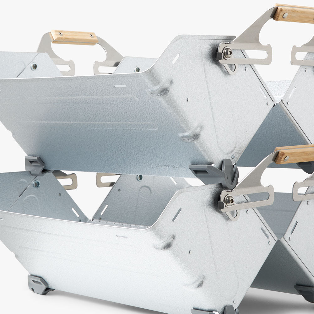 Snow Peak Stacking Shelf Container - Silver | Garmentory
