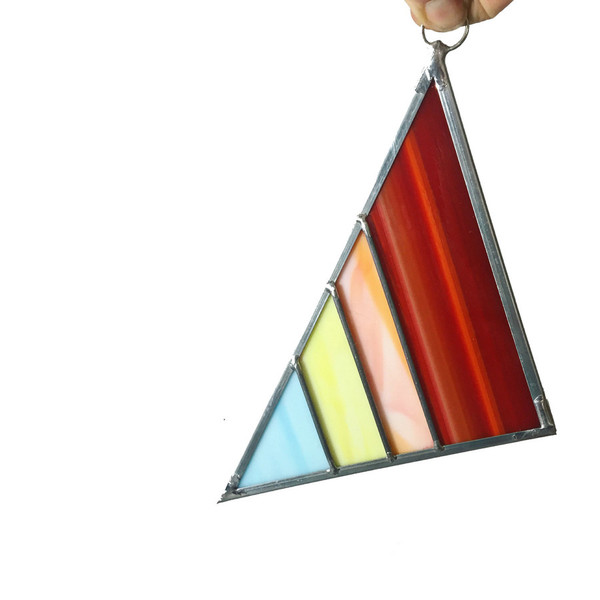 Debbie Bean Opaque Stained Glass Triangle - Large | Garmentory
