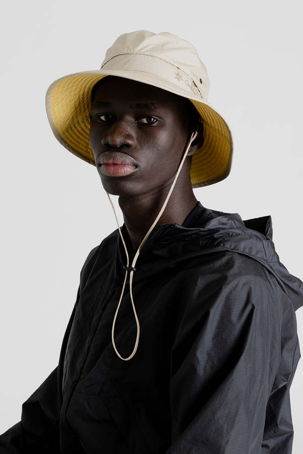 Goldwin Rip-stop Light Hat - Light Beige x Bright Yellow | Garmentory