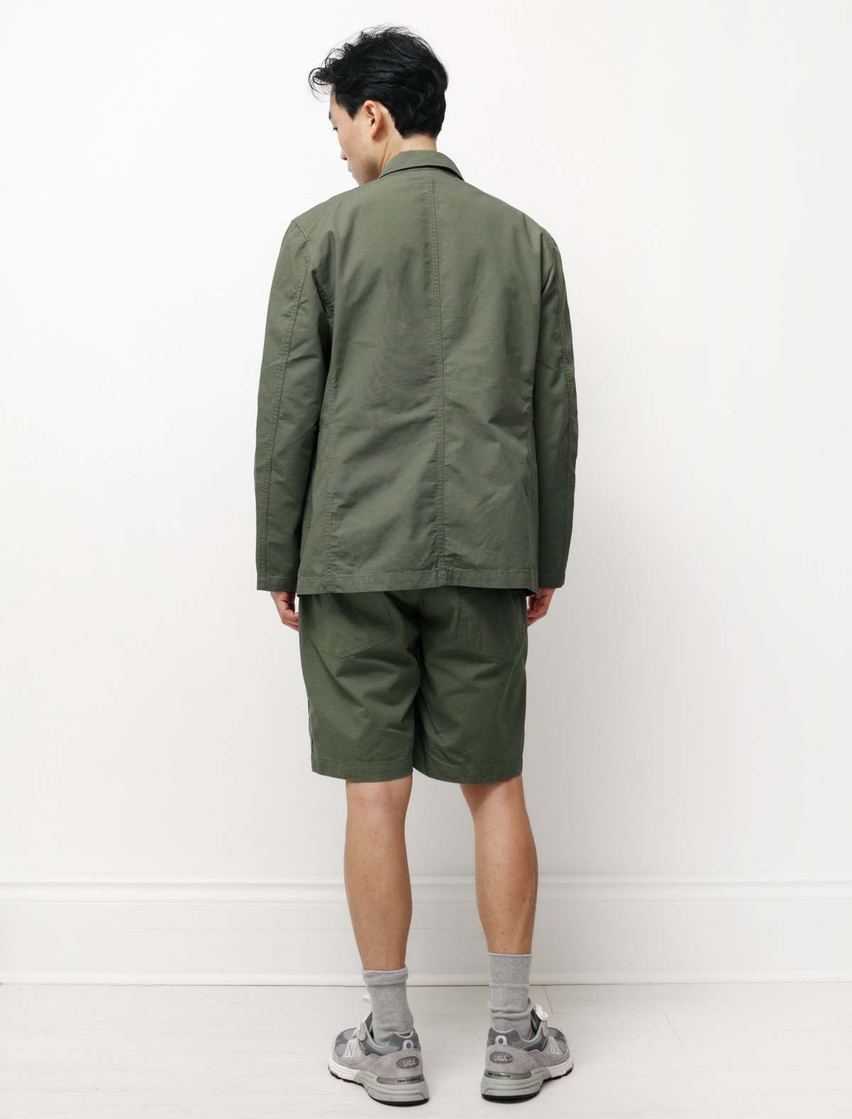 Engineered Garments Cotton Ripstop Fatigue Short - Olive | Garmentory