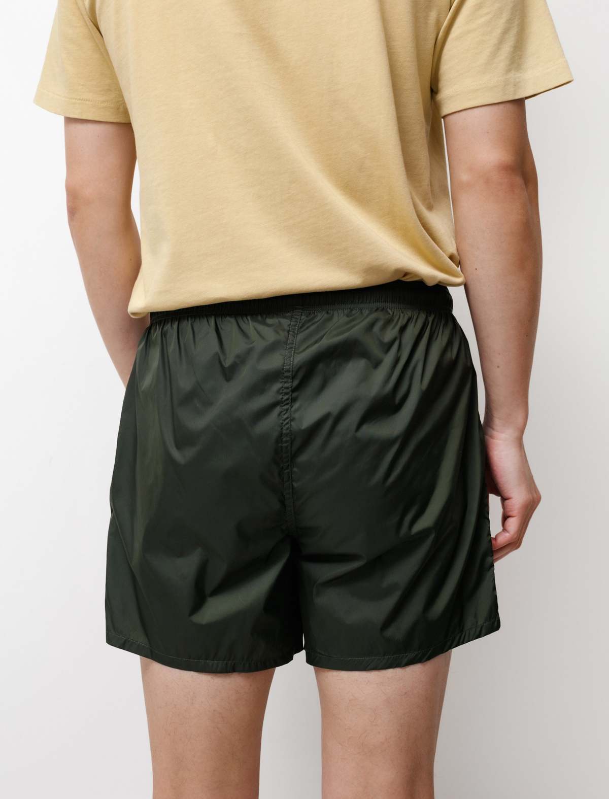 Our Legacy Drape Tech Trunks - Dark Olive | Garmentory