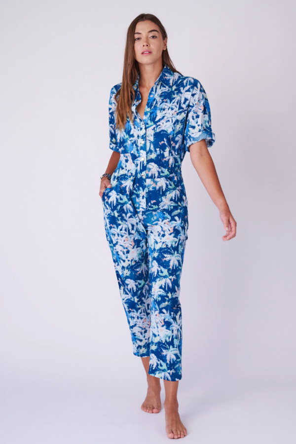 Overlover Lolina Jumpsuit - Palm Springs Blue Surf | Garmentory