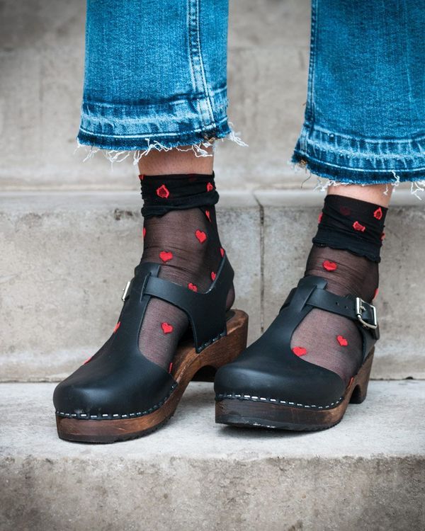 Lotta from Stockholm Low Wood T Bar - Black/Brown | Garmentory