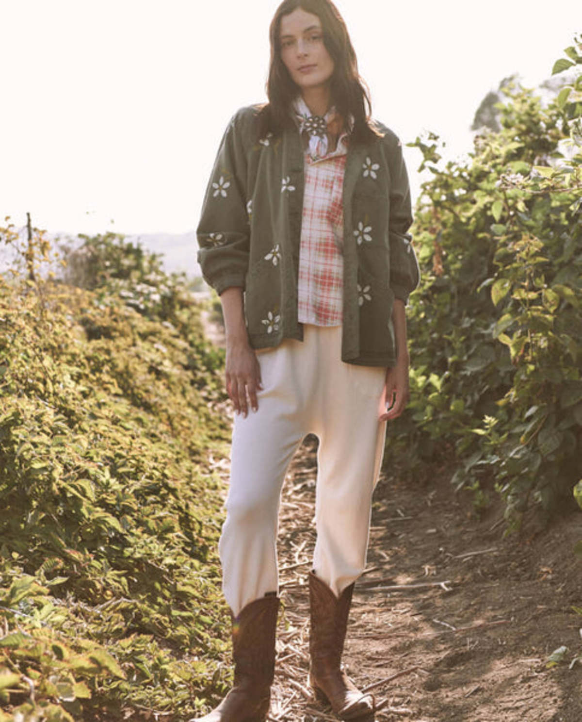 The Great. The Commodore Jacket - Army Western Floral Stamp | Garmentory