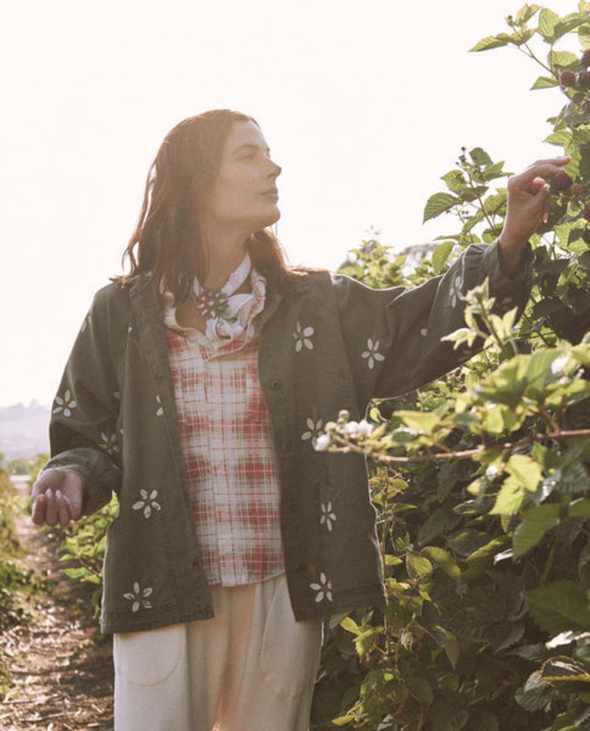 The Great. The Commodore Jacket - Army Western Floral Stamp | Garmentory