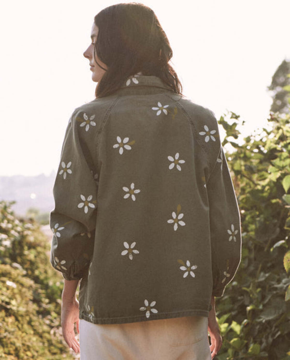 The Great. The Commodore Jacket - Army Western Floral Stamp | Garmentory