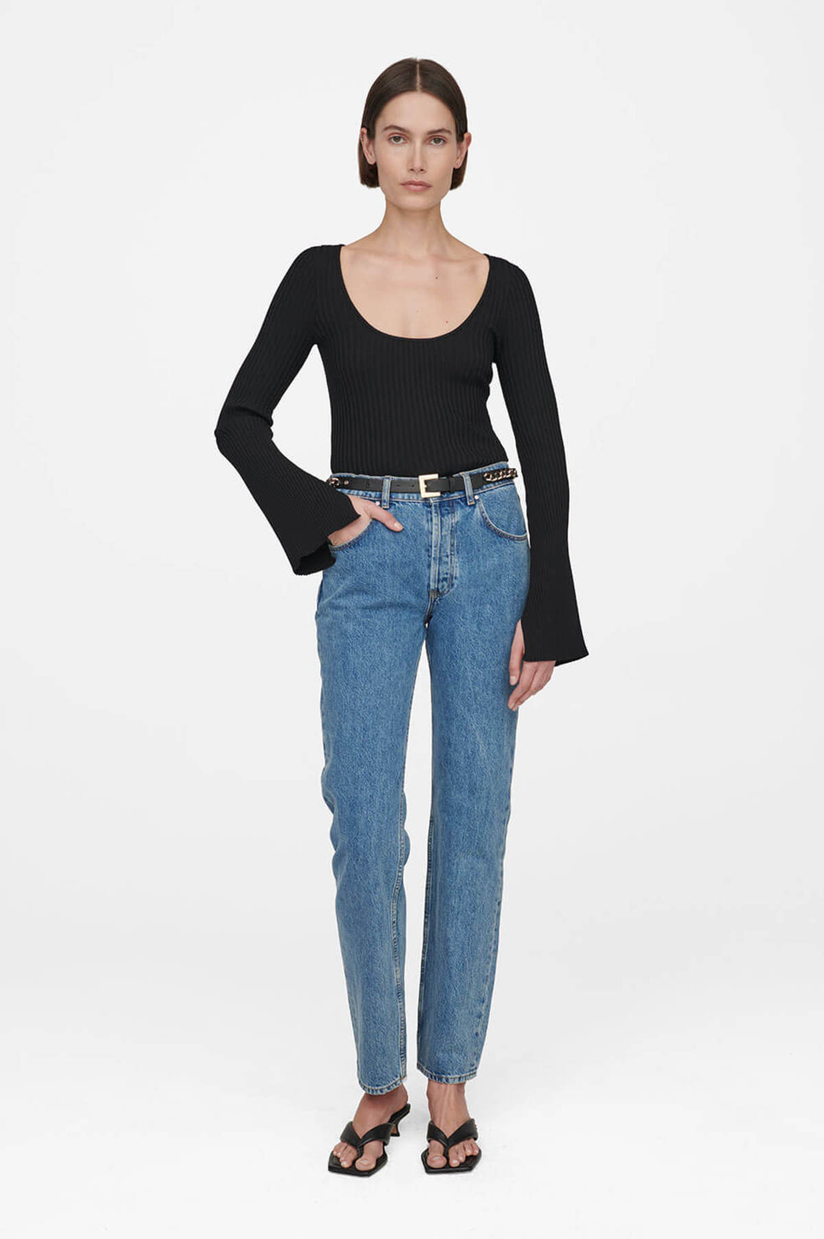 Anine Bing Gen Belt - Black | Garmentory