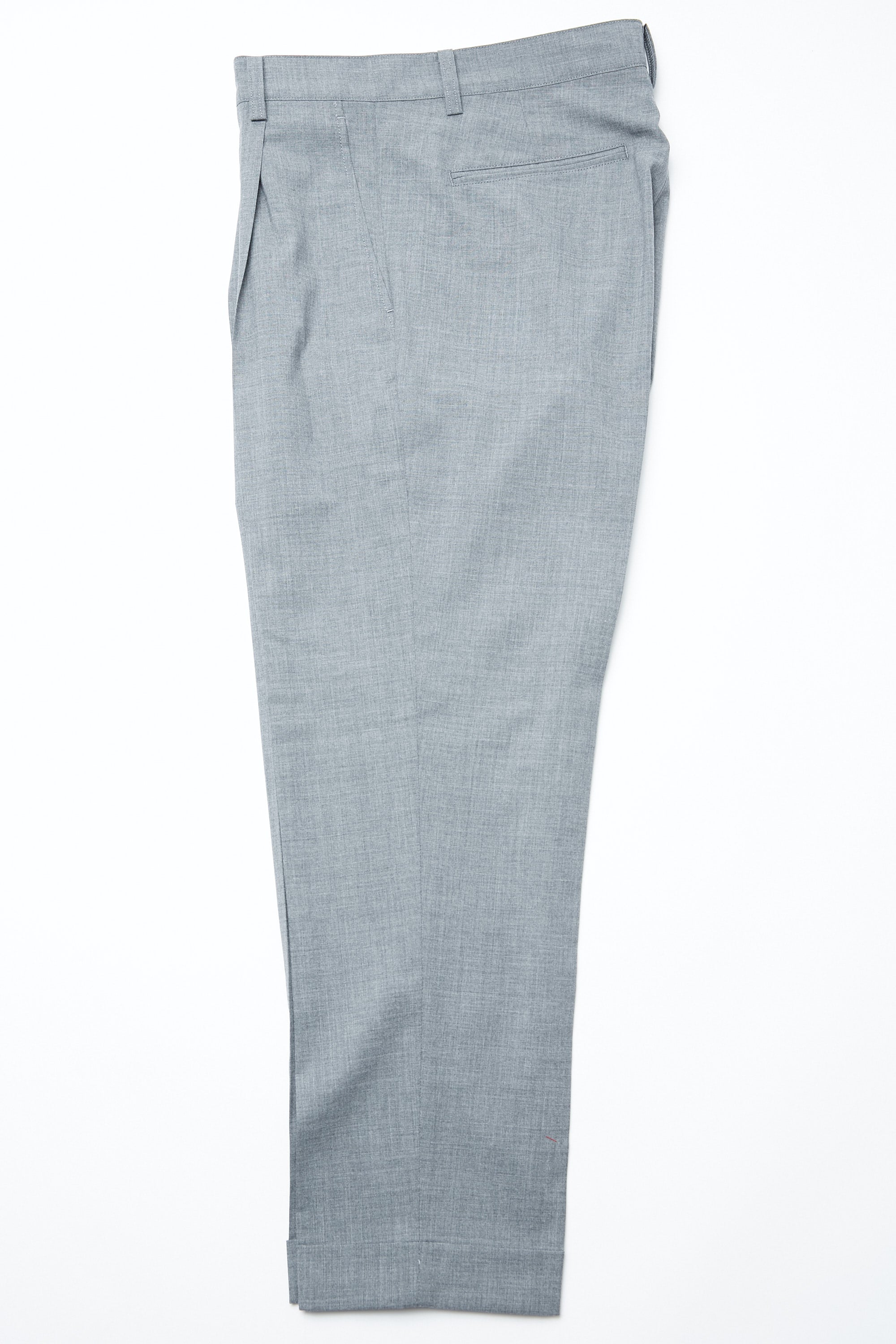 Beams Plus 1Pleat Combat Wool Tropical Pants - Grey | Garmentory