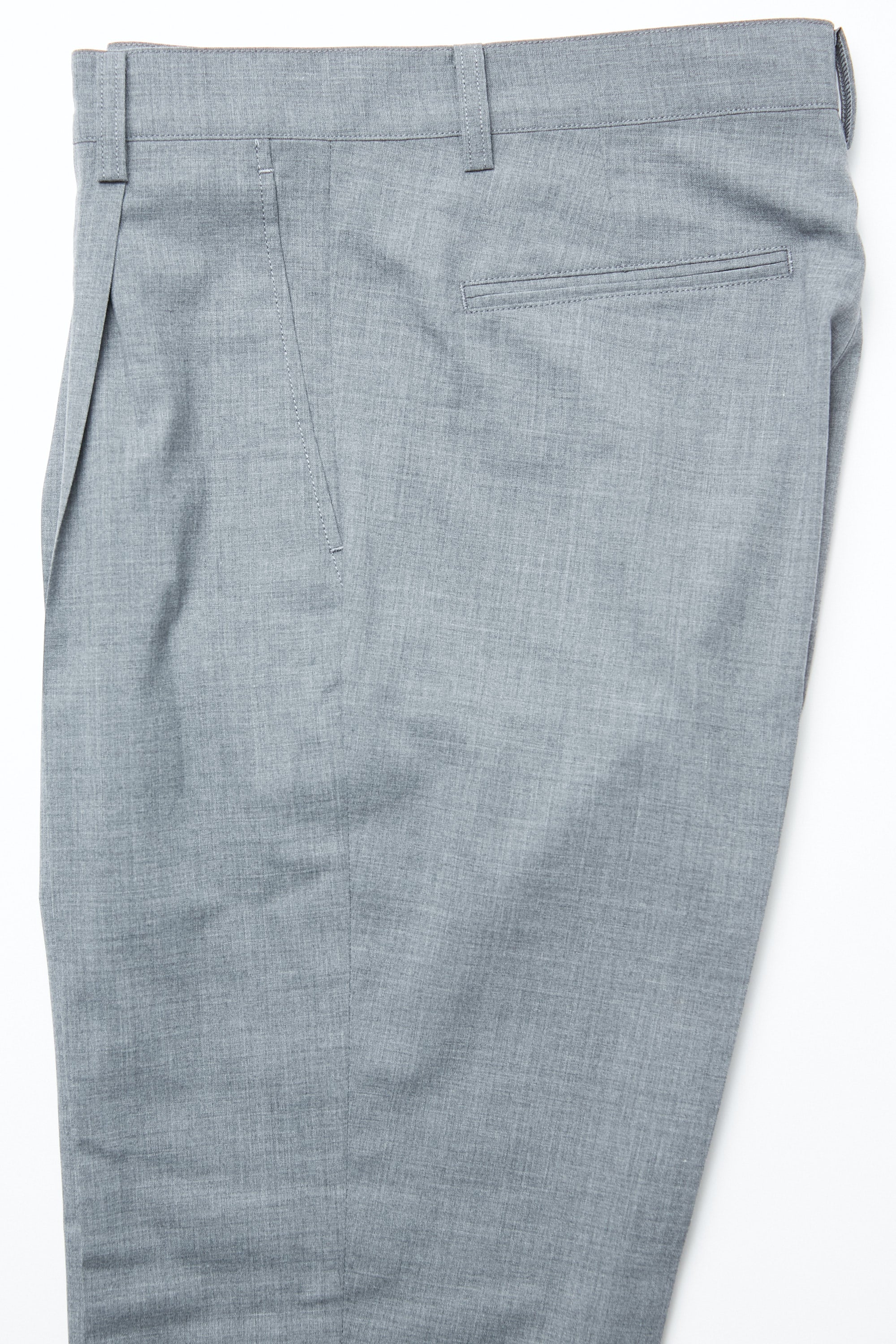 Beams Plus 1Pleat Combat Wool Tropical Pants - Grey | Garmentory