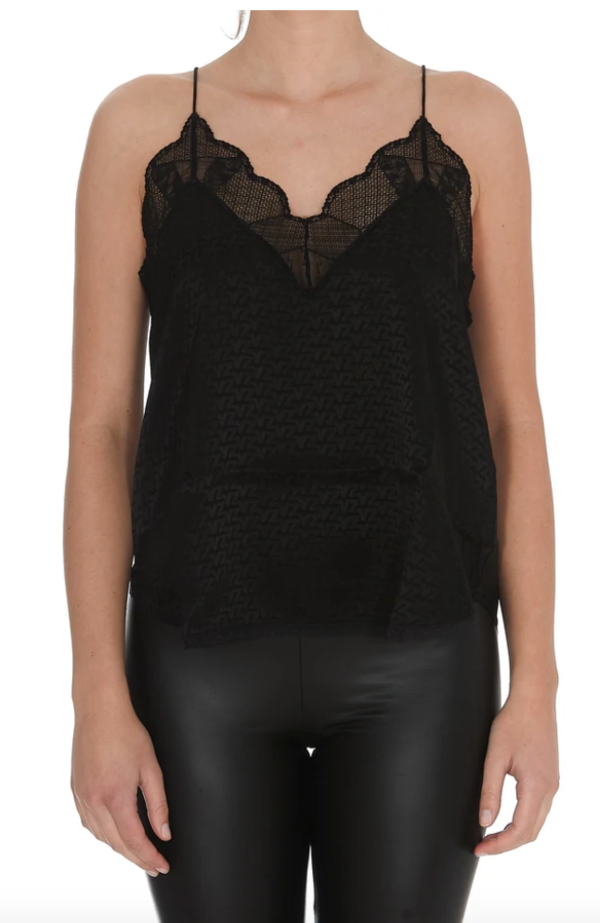 Zadig & Voltaire Christy Silk Tank - BLACK | Garmentory