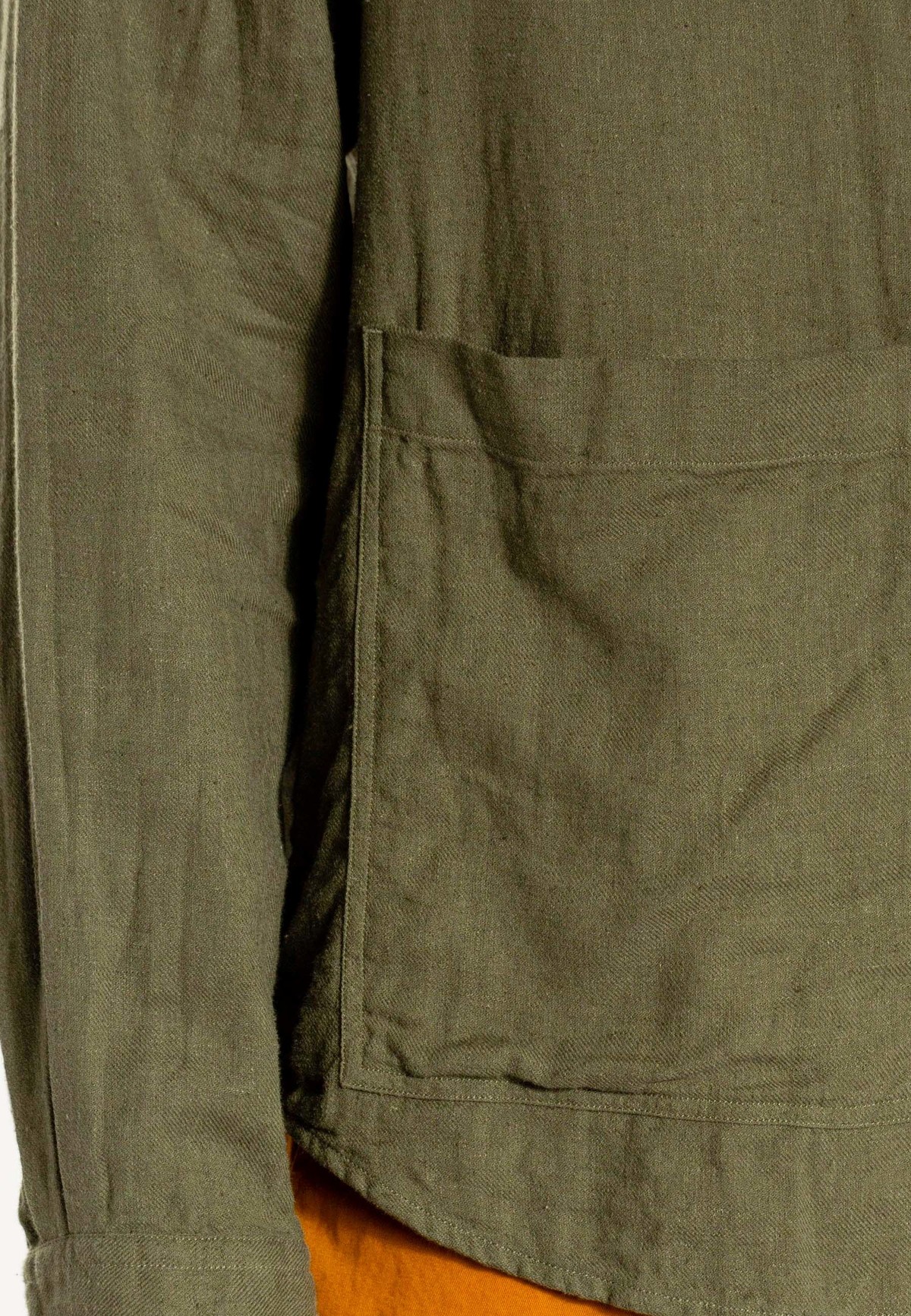 Norse Projects Thorsten Cotton Linen Shirt - ivy green | Garmentory