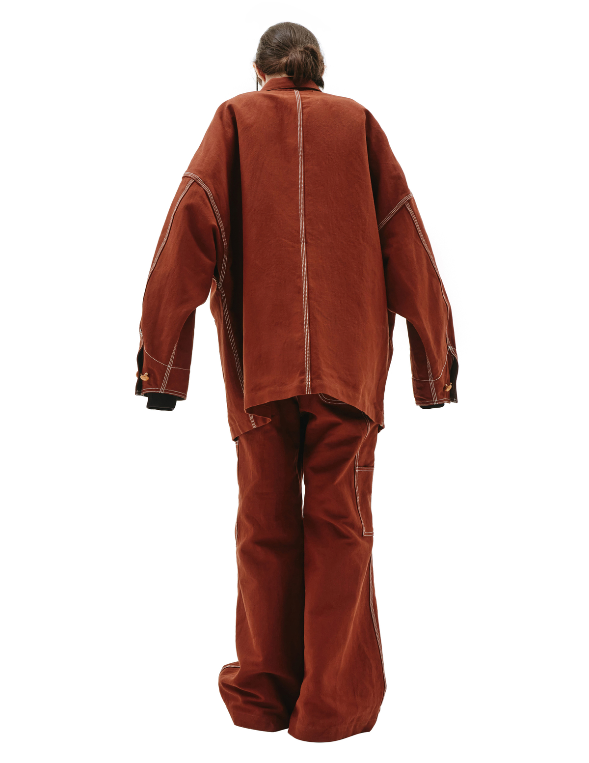Doublet Wood Yarn Painter Jacket - brown | Garmentory