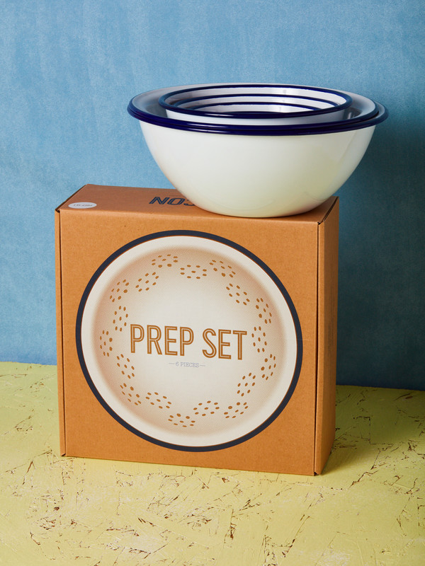 Falcon Enamelware 6 Piece Prep Set - white | Garmentory