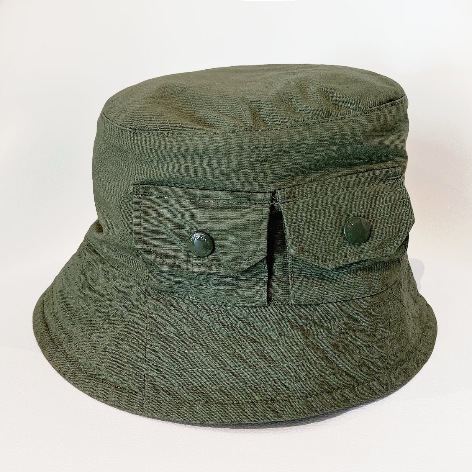 Engineered Garments Cotton Ripstop Explorer Hat - Olive | Garmentory