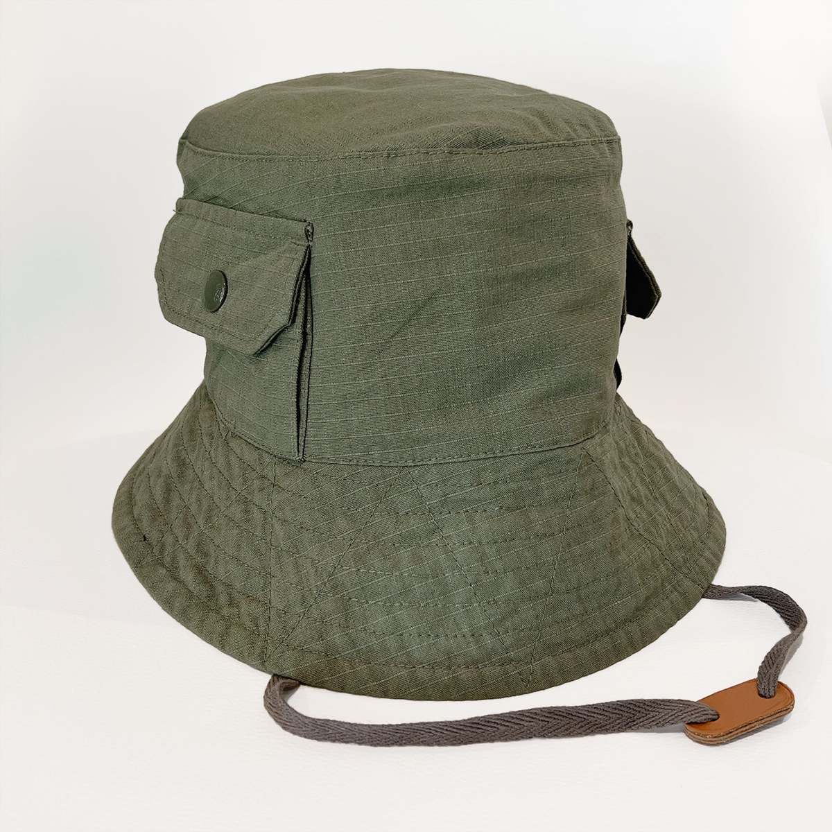 Engineered Garments Cotton Ripstop Explorer Hat - Olive | Garmentory