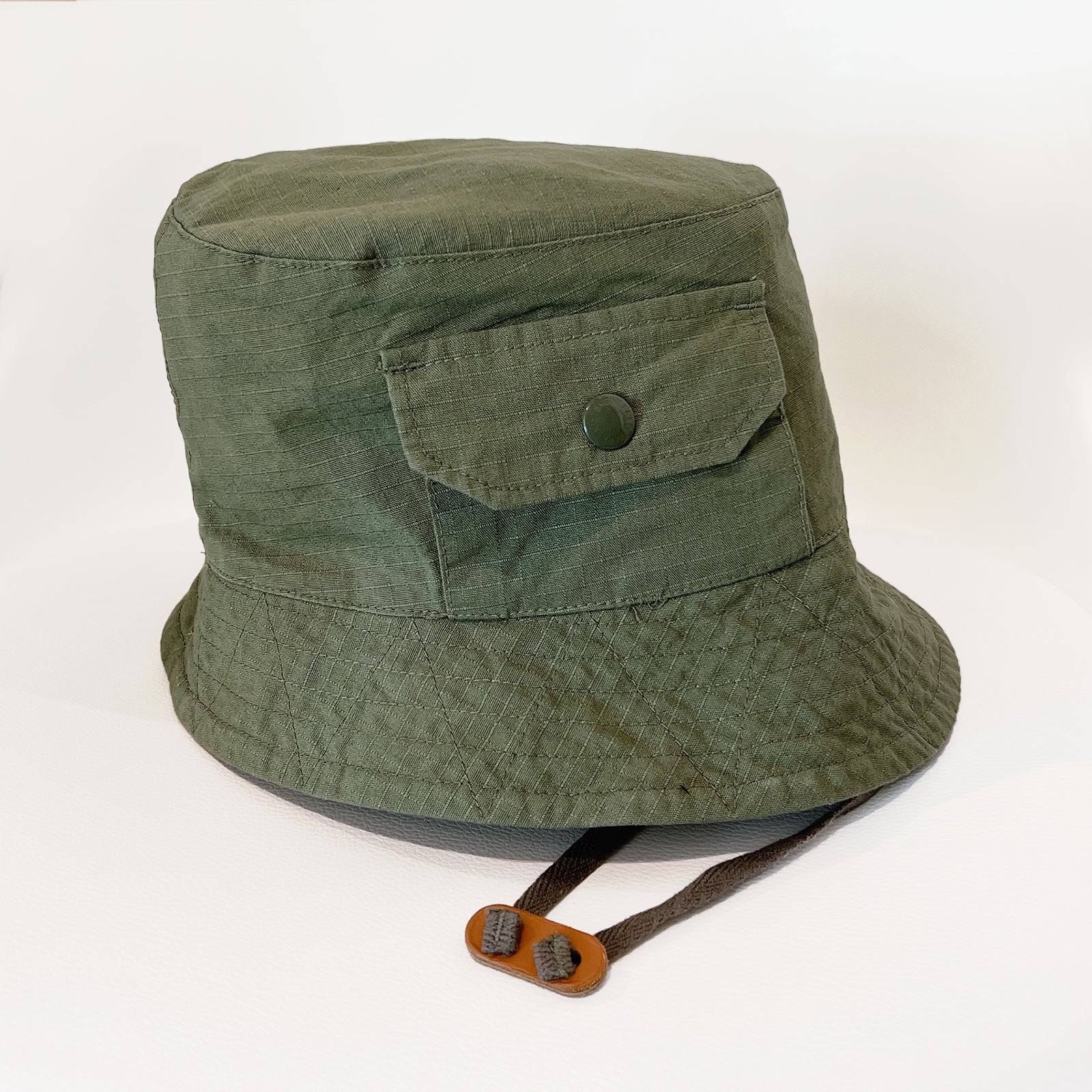 Engineered Garments Cotton Ripstop Explorer Hat - Olive | Garmentory