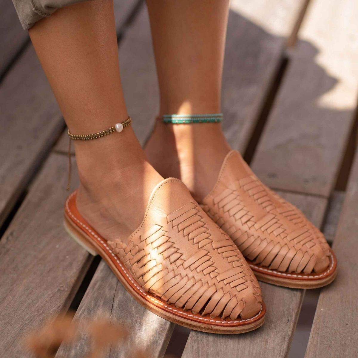 Thecanoshoe Emma Mule Natural Beige Garmentory