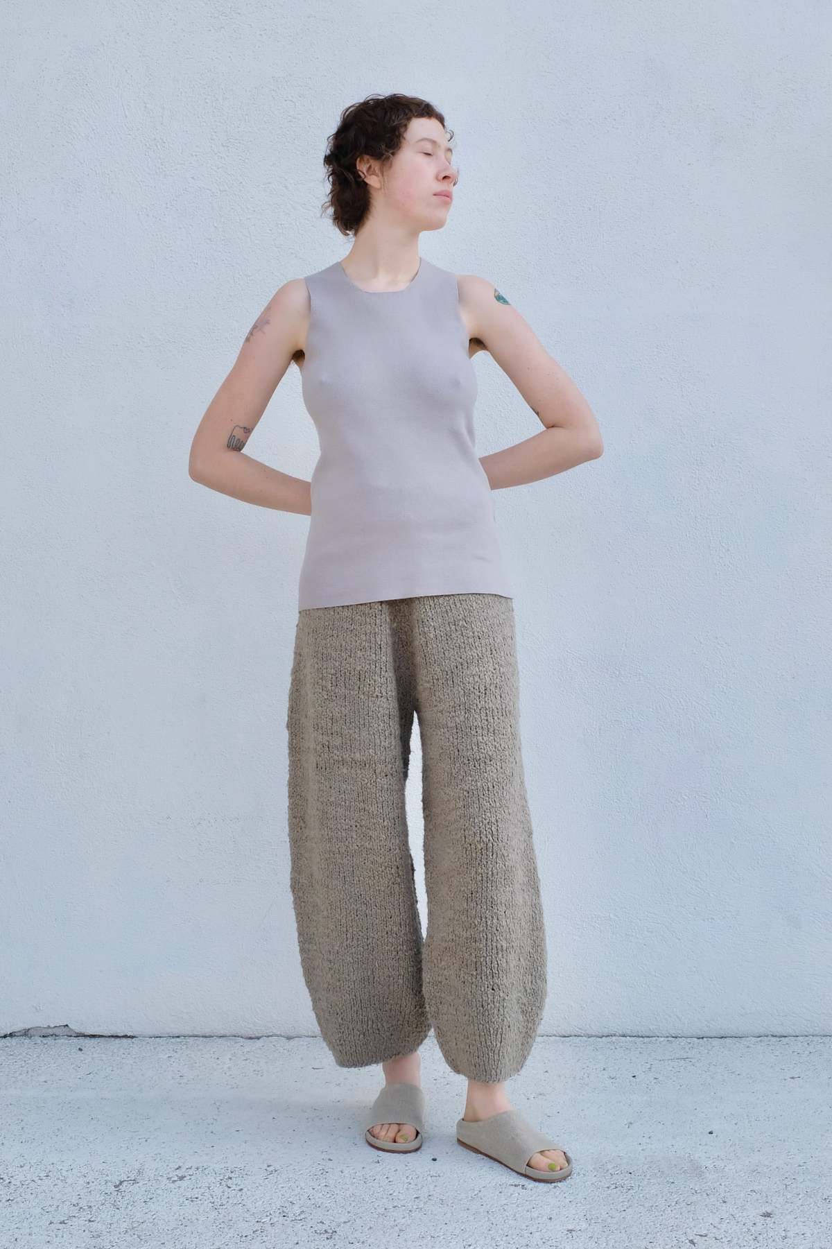 Lauren Manoogian Stretch Tank - Silver | Garmentory