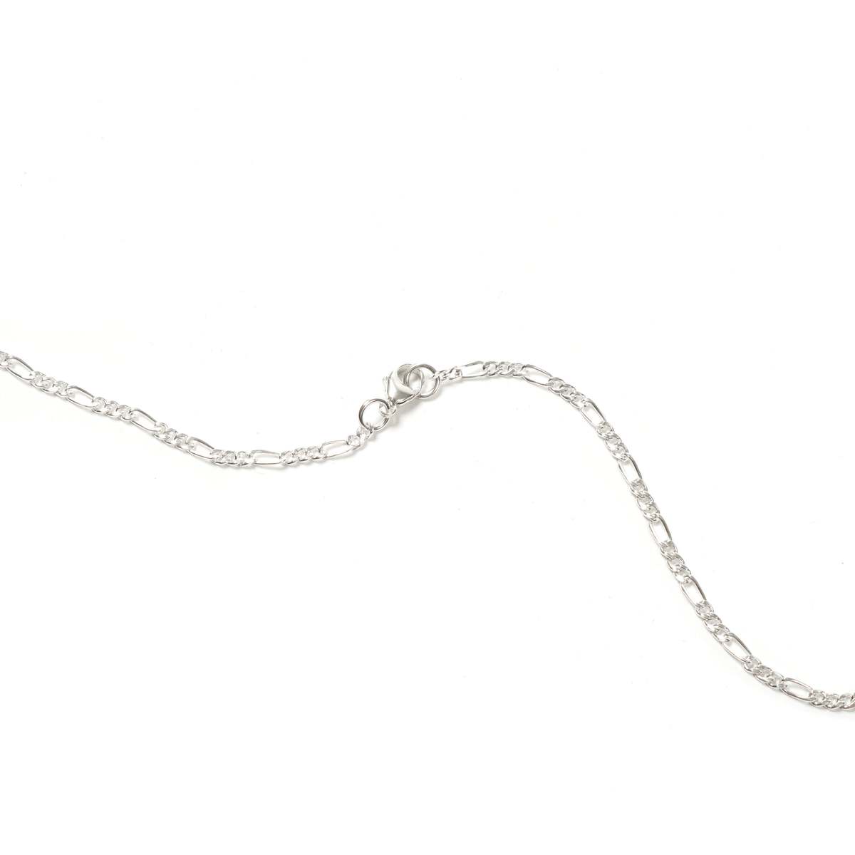MAPLE CROSS CHAIN - SILVER/EMERALD | Garmentory