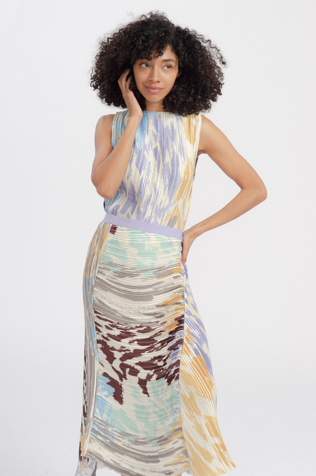 Stine Goya Edith Top - Multi Cheetah | Garmentory