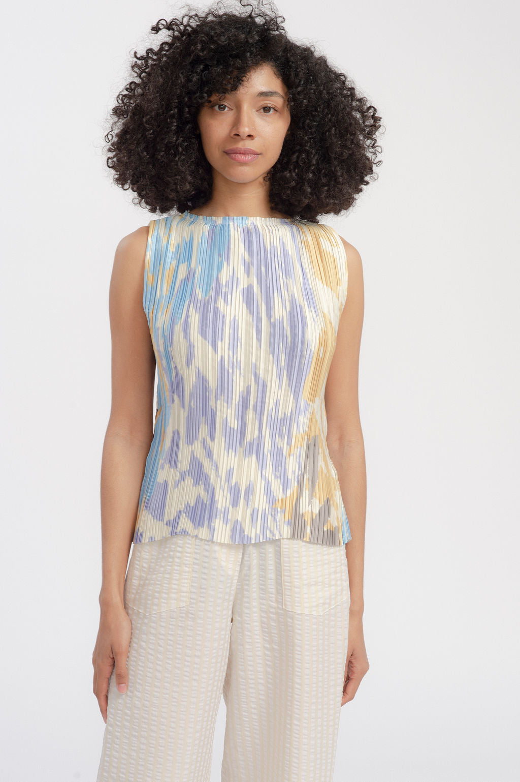 Stine Goya Edith Top - Multi Cheetah | Garmentory