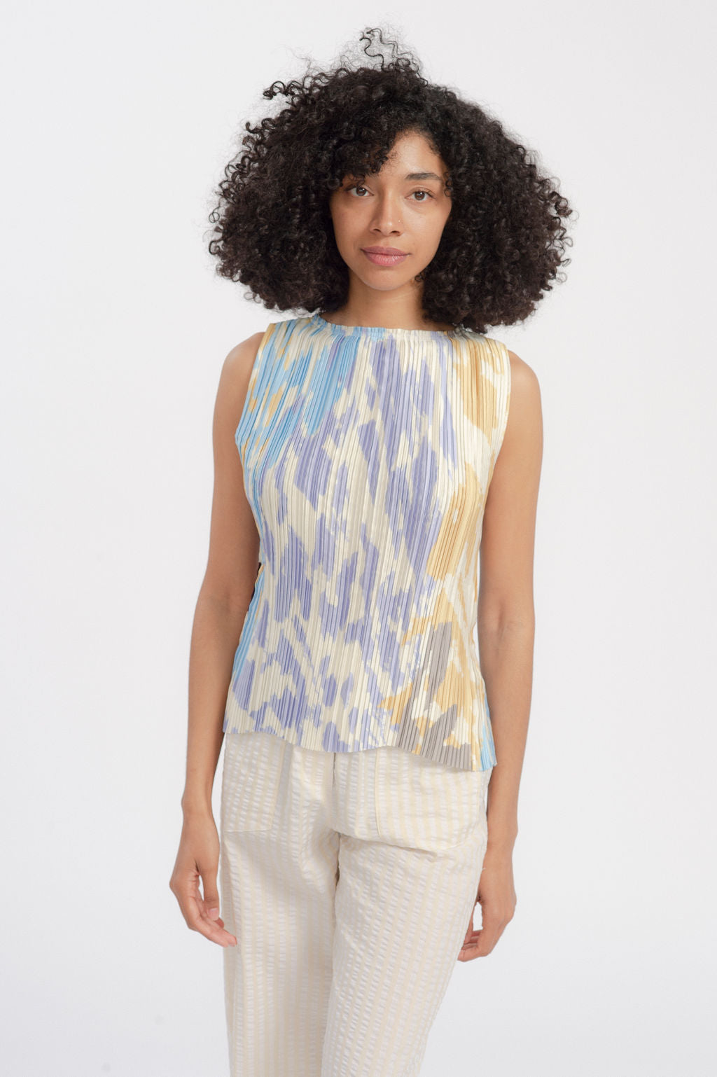 Stine Goya Edith Top - Multi Cheetah | Garmentory