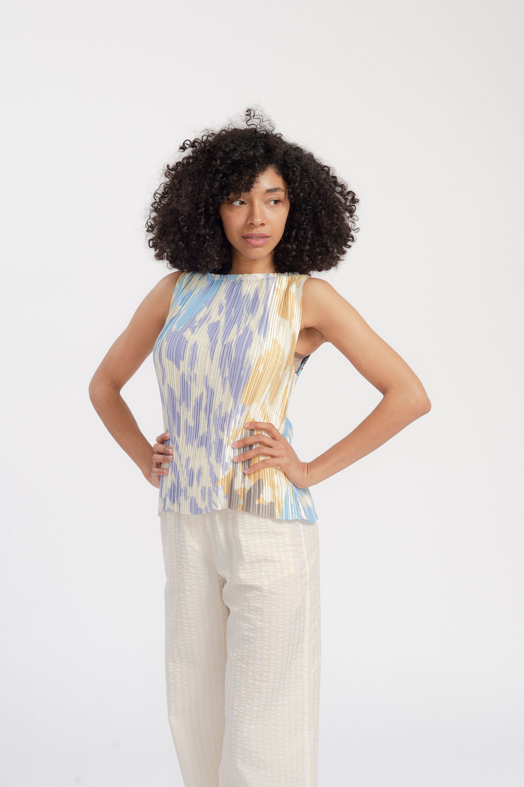 Stine Goya Edith Top - Multi Cheetah | Garmentory