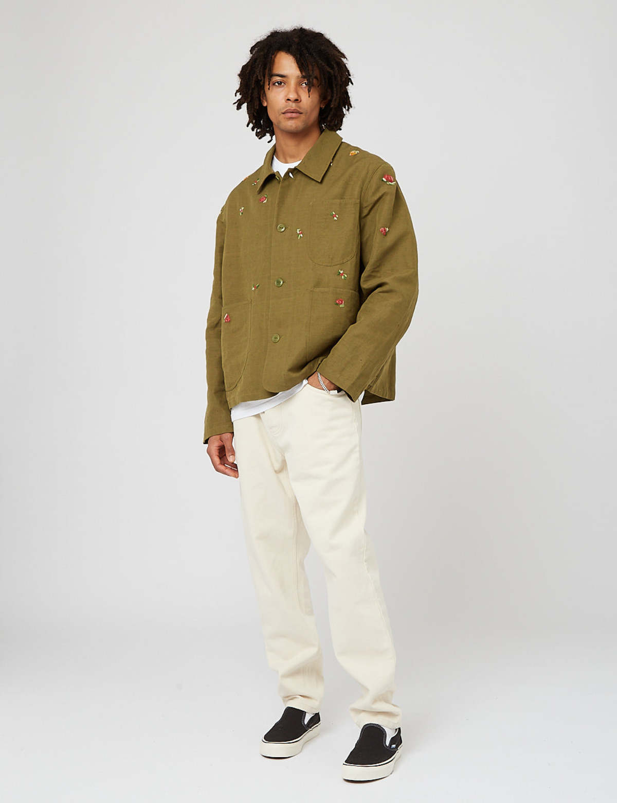YMC Labour Chore Jacket - Olive Green | Garmentory