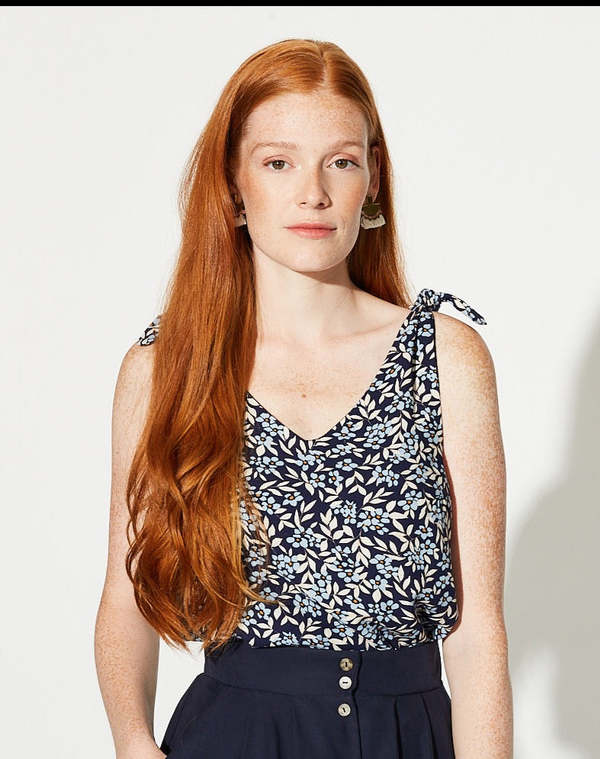 Cherry Bobin Cami Esther - Fleuri Bleu | Garmentory
