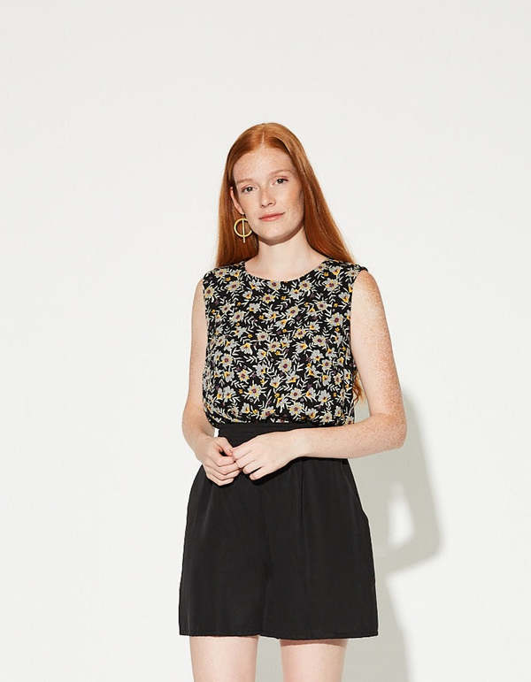 Cherry Bobin Cami Wren - Fleuri Noir | Garmentory