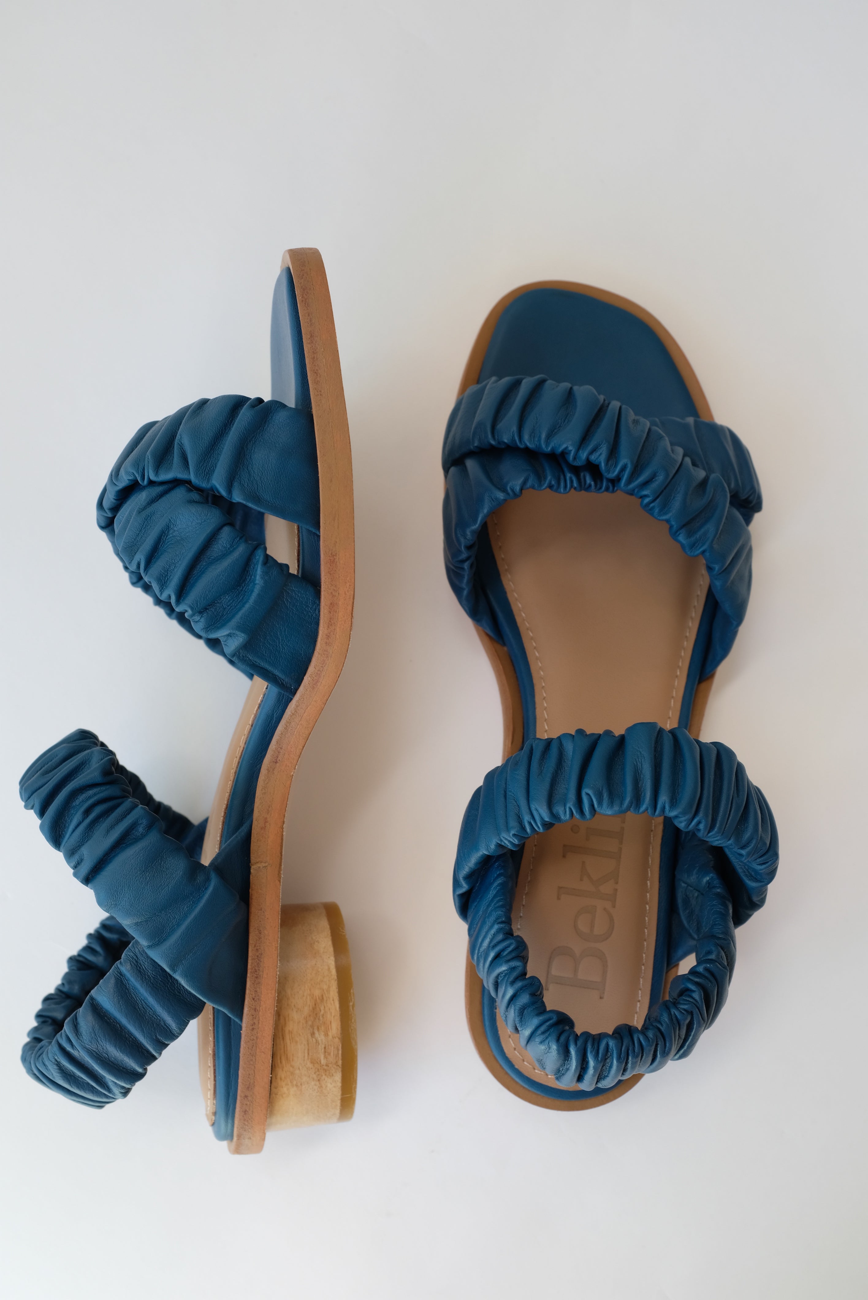 Beklina Gathered Sandal - Persian Blue | Garmentory