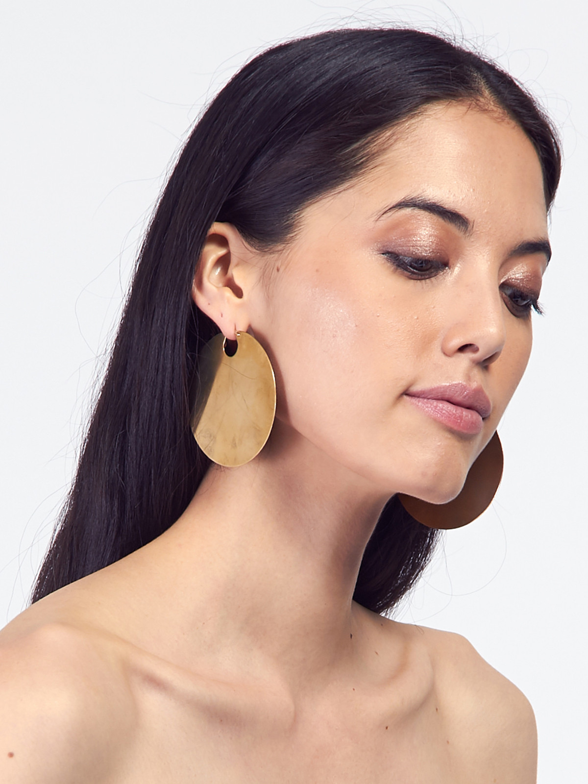 Lila Rice Disc Hoops | Garmentory