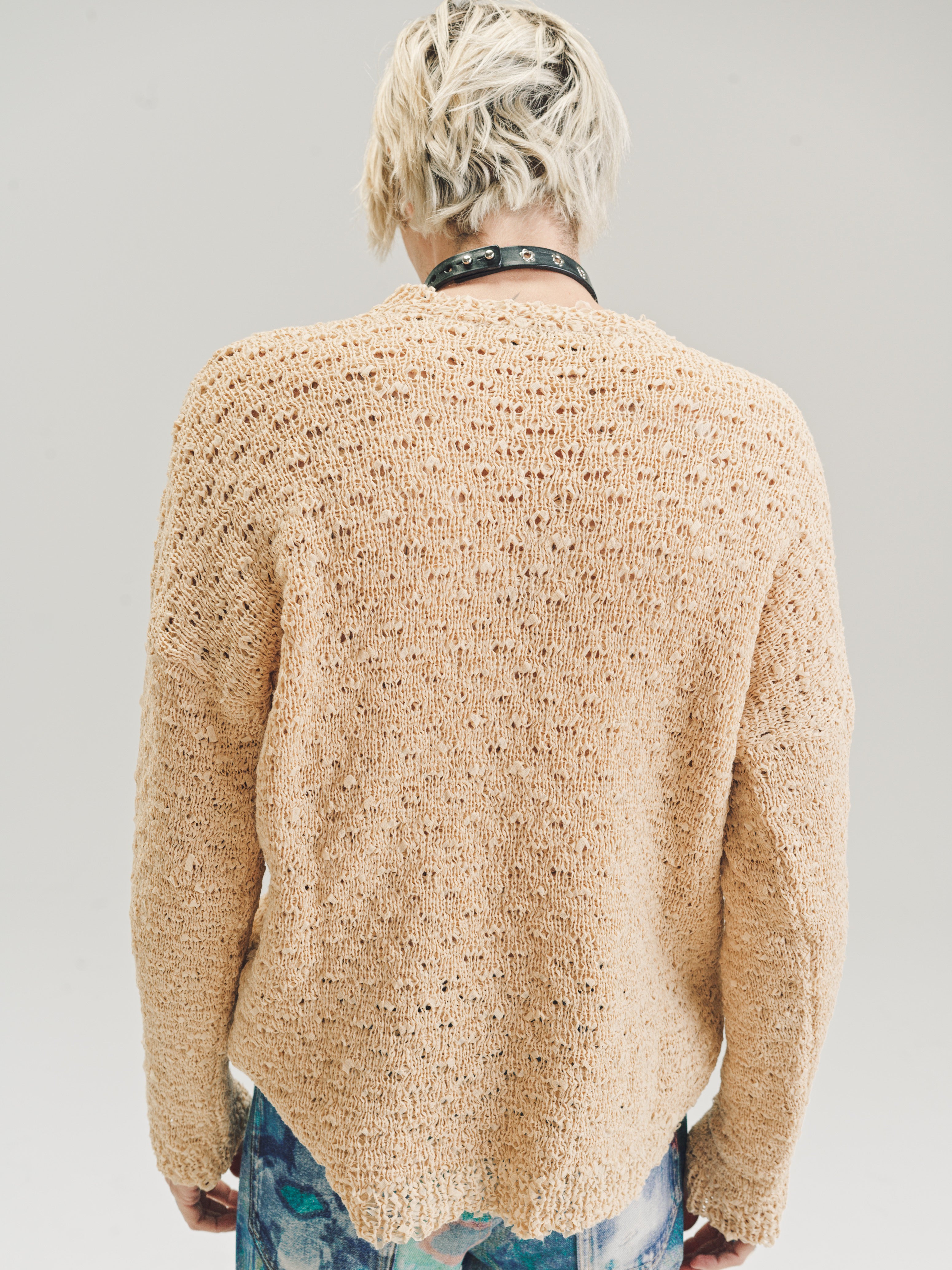 Our Legacy Faux Cord Popover Roundneck Sweater - Beige | Garmentory