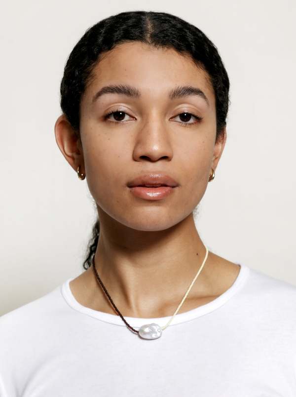 Wolf Circus sheldon pearl necklace - yellow brown | Garmentory