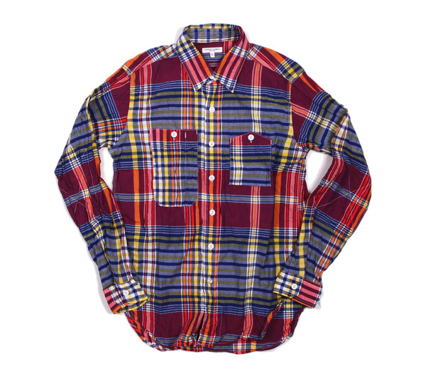 Engineered Garments Work Shirt | Red Blue Yellow Big Plaid | Garmentory