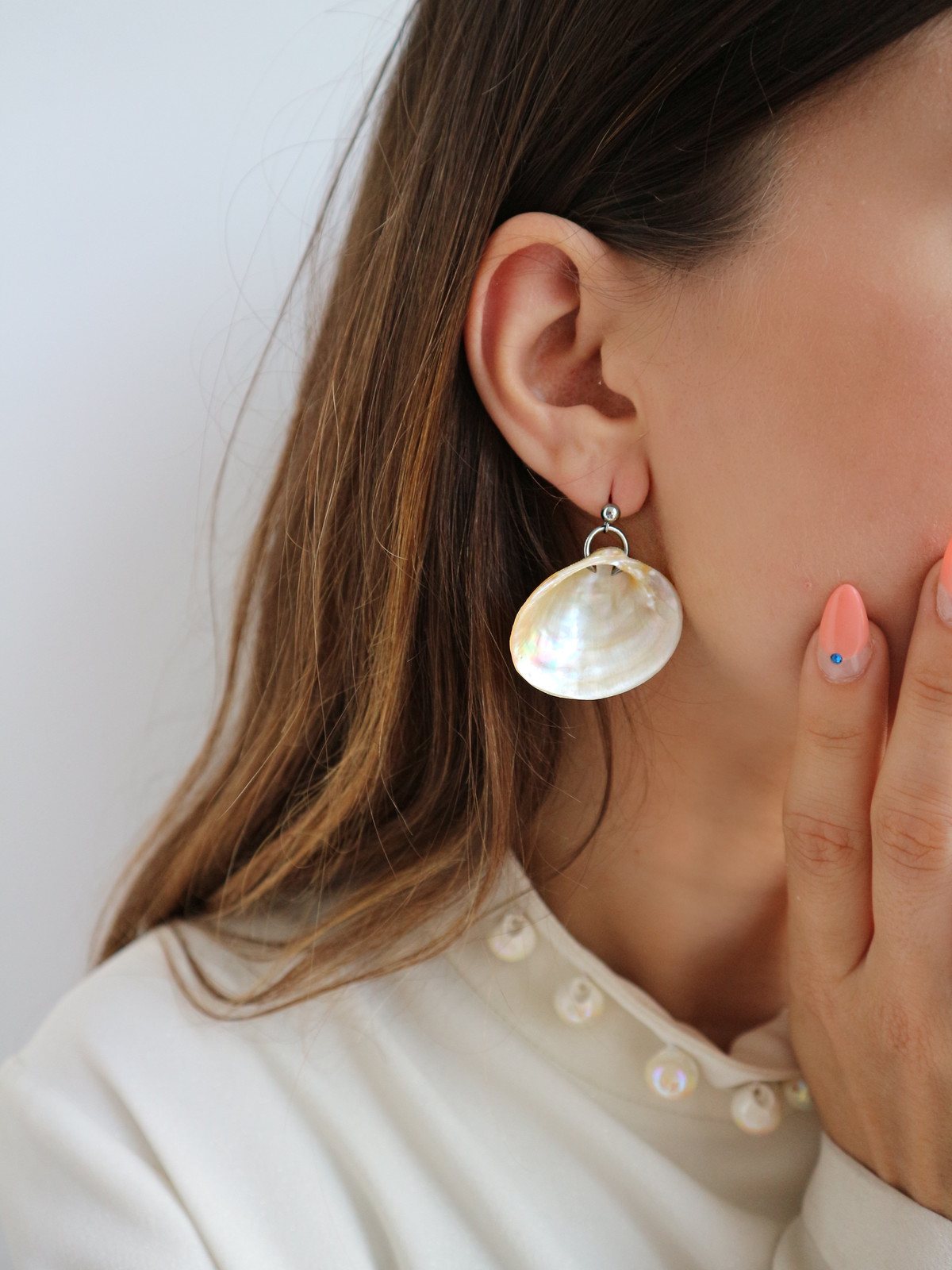 Soft blonde earrings store
