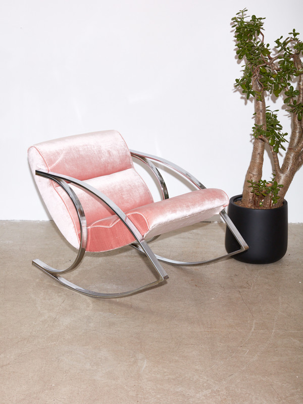 Coming Soon Rocking Chair Style of Milo Baughman | Garmentory