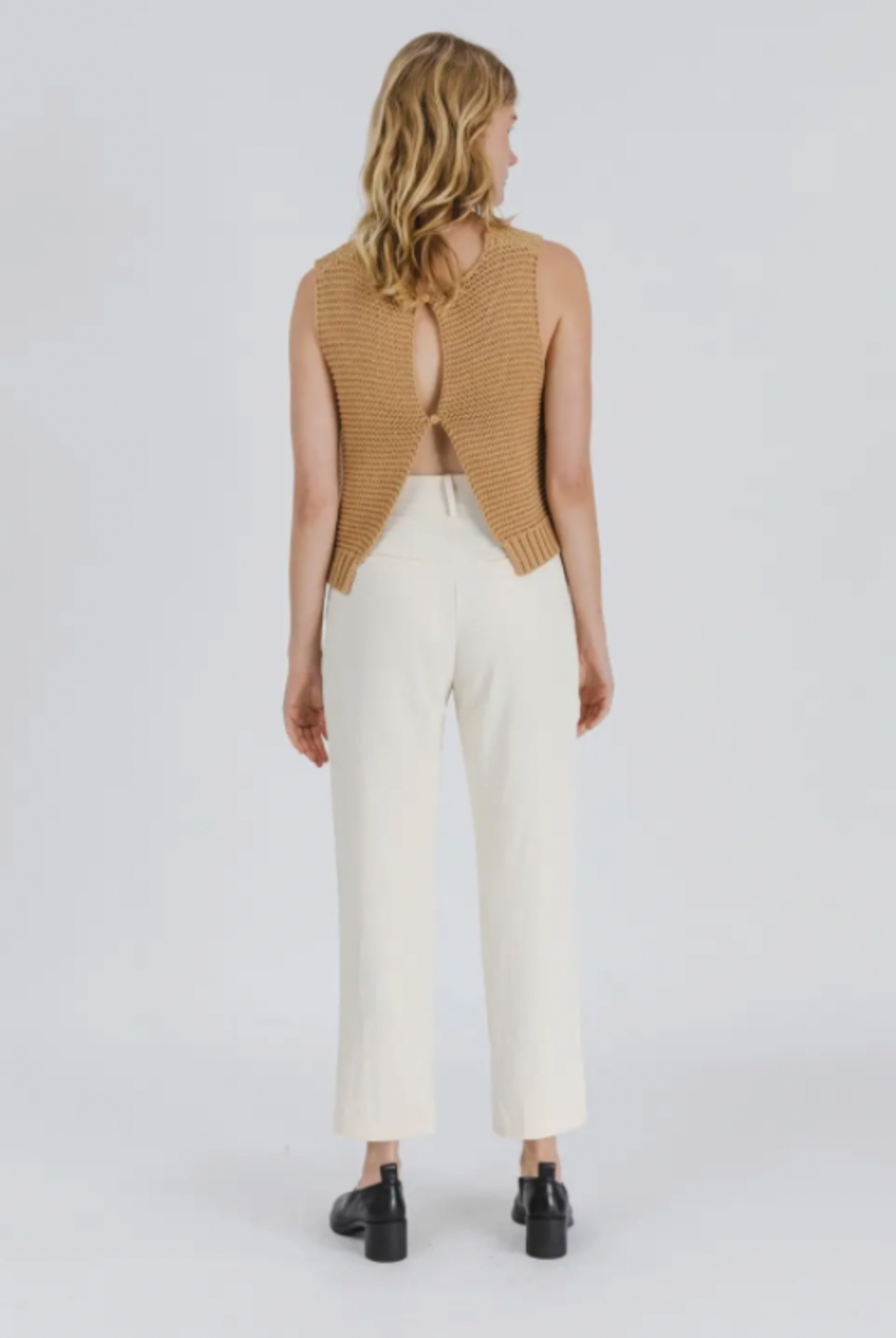 Mod Ref The Yulia Knit Vest - Khaki | Garmentory