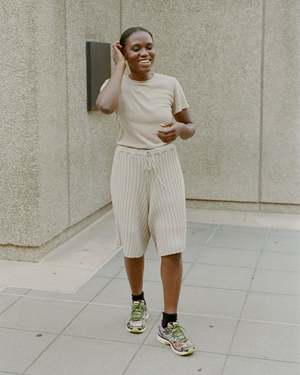 Baserange Kai Short - Sand Melange | Garmentory