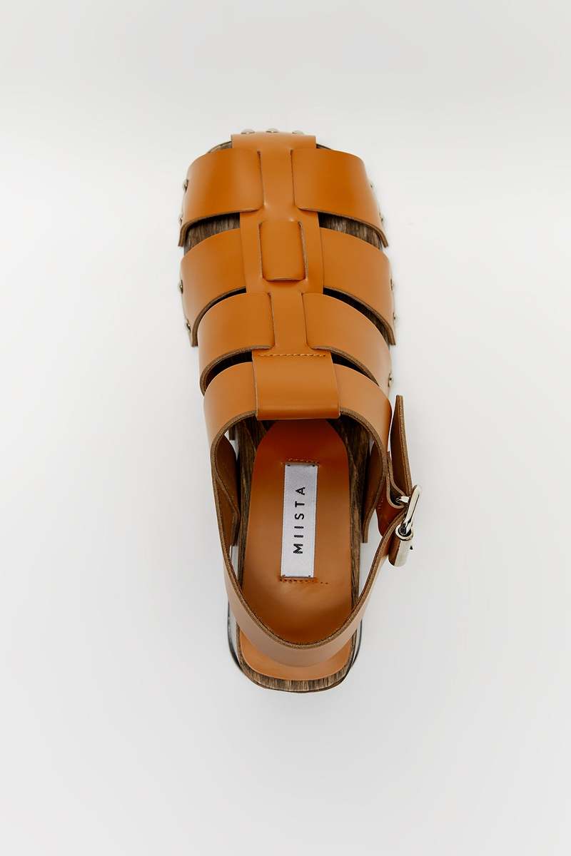 Miista Darline Brick Clogs - Brown | Garmentory