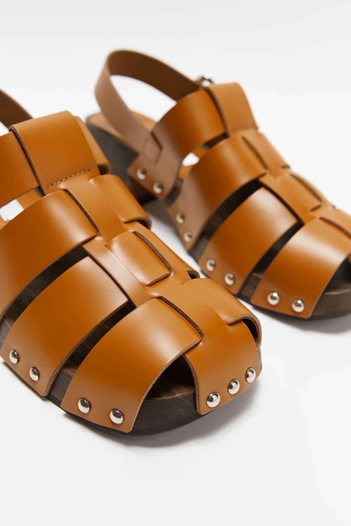 Miista Darline Brick Clogs - Brown | Garmentory