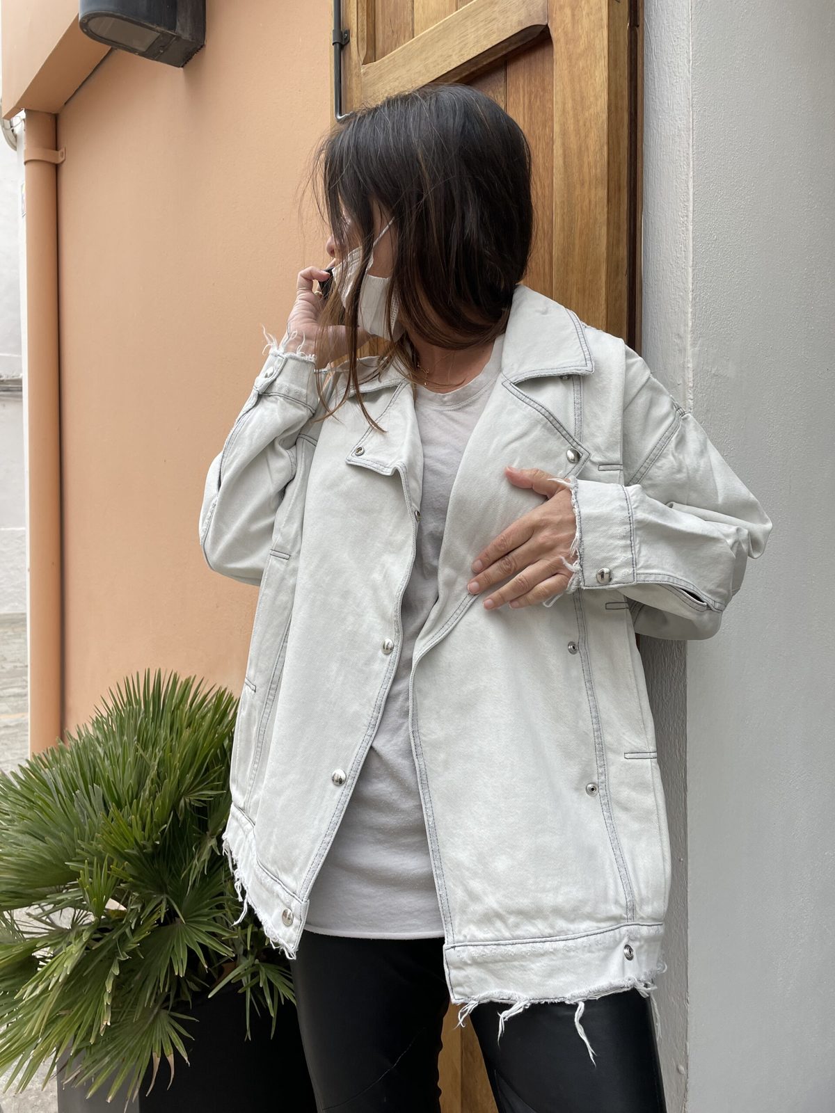 Iro Noumia Oversized Jacket - Gray | Garmentory