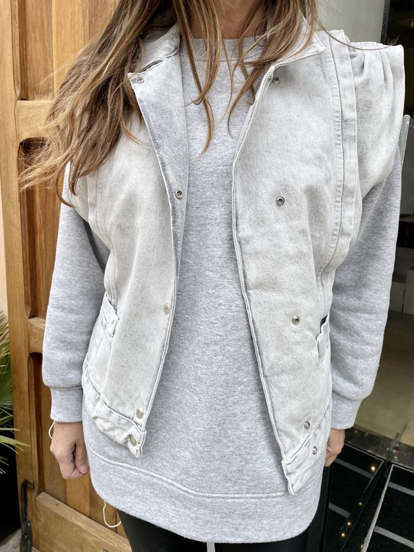 Iro Andiol Denim Vest - Gray | Garmentory