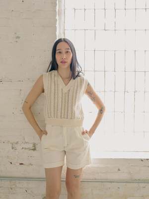 Marvin Ruby Jude Vest - Parchment | Garmentory